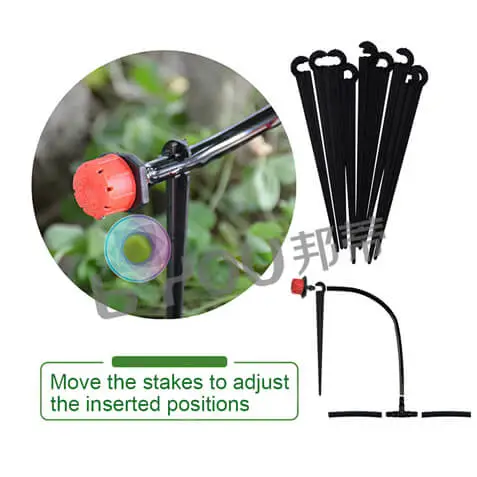 10 Piece Drip Irrigation Kit with Adjustable Drippers for Watering ...