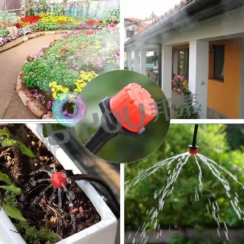 10 Piece Drip Irrigation Kit with Adjustable Drippers for Watering ...